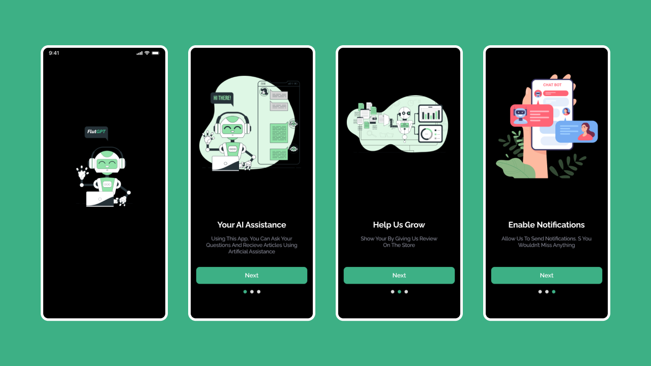 FlutGpt - ChatGPT Flutter Full Application | Art Generator | ADMOB | Subscription Plan by ...